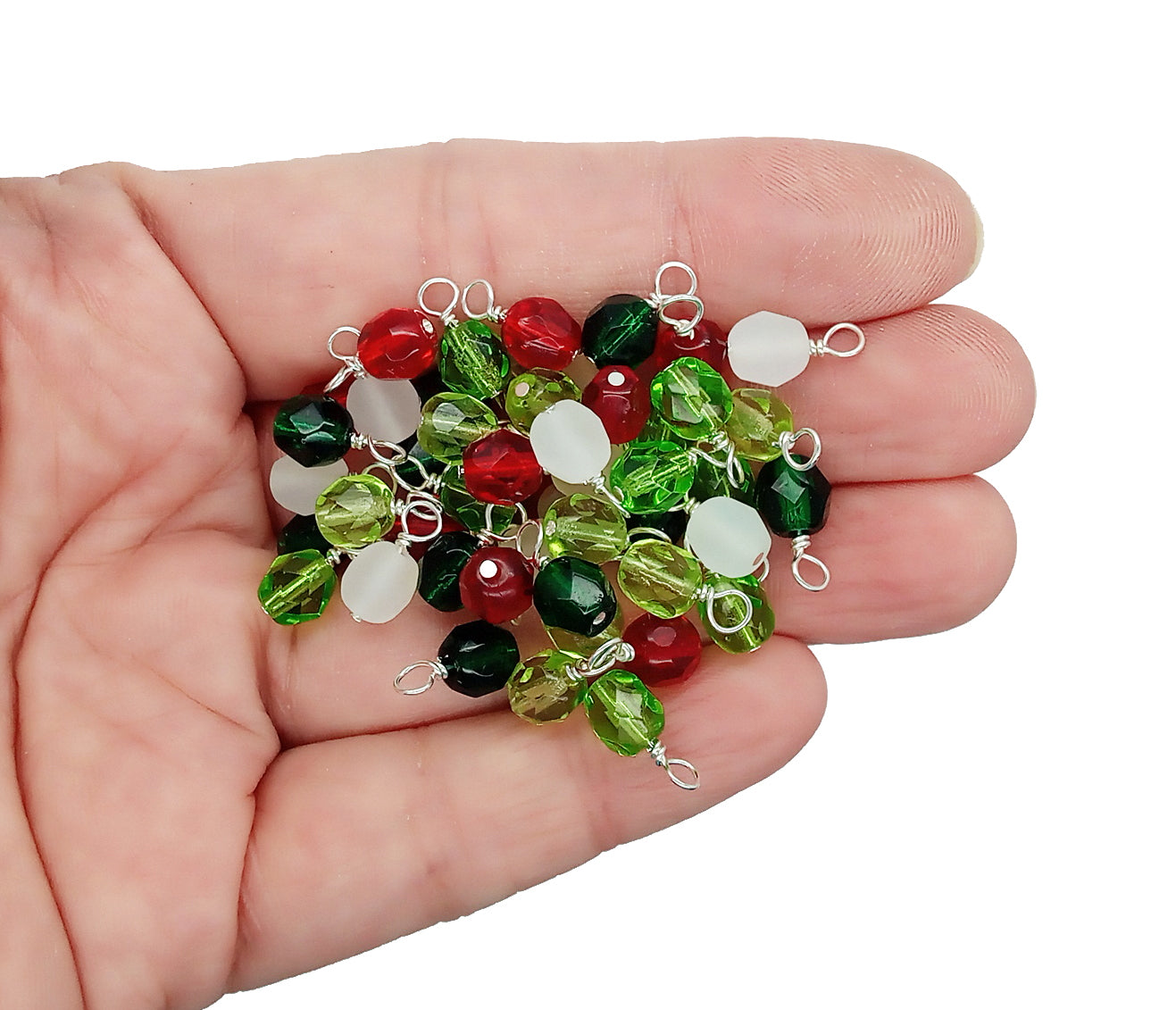 Faceted Christmas Dangle Charm Mix – Adorabilities